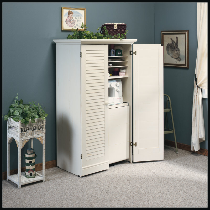 Alcott Hill Deniece Craft Table with Wheels Reviews Wayfair
